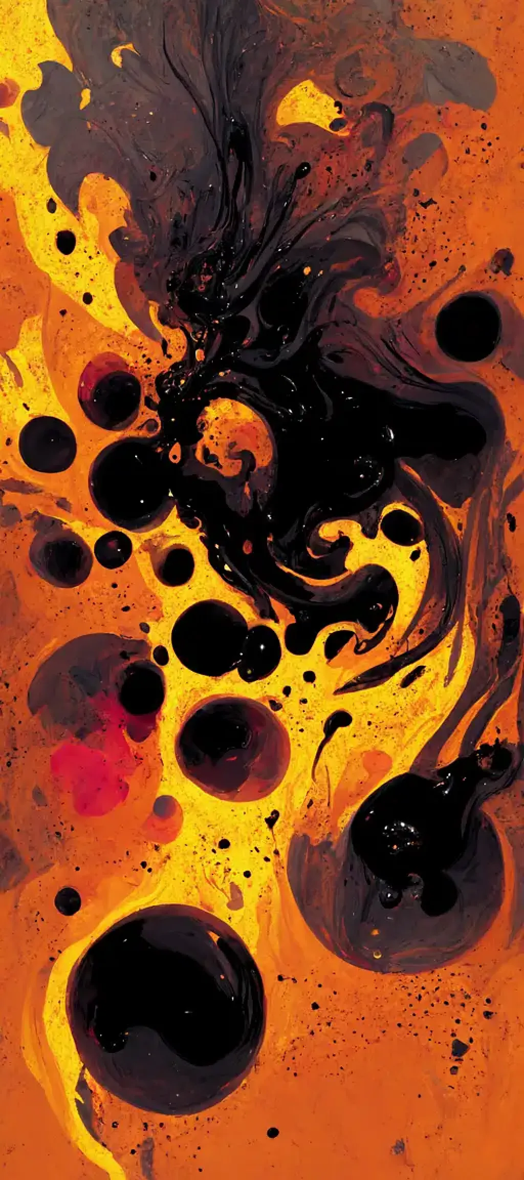 pyromagic fuchsiaorange fluid 【Midjourney中国】