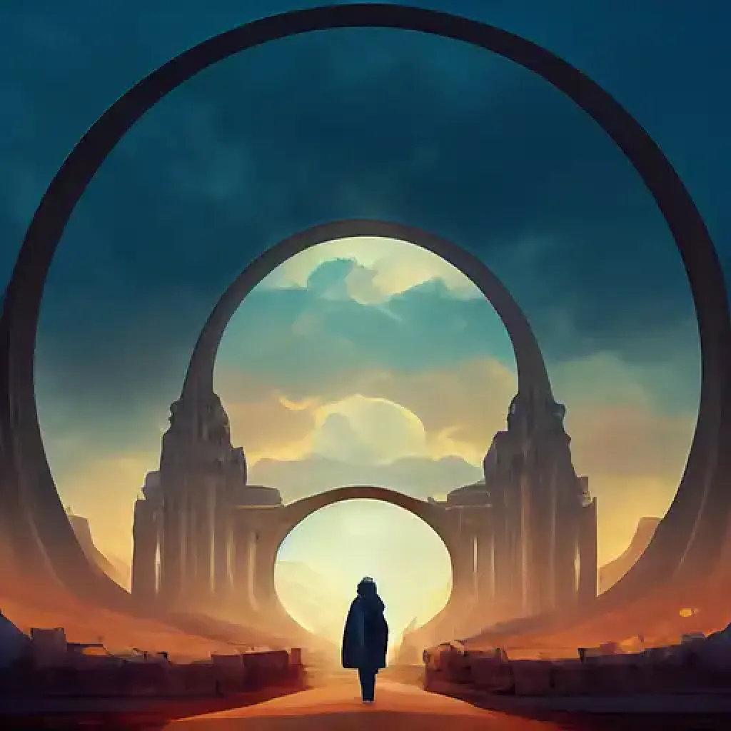 Mysterious Horizons archway, c【Midjourney中国】