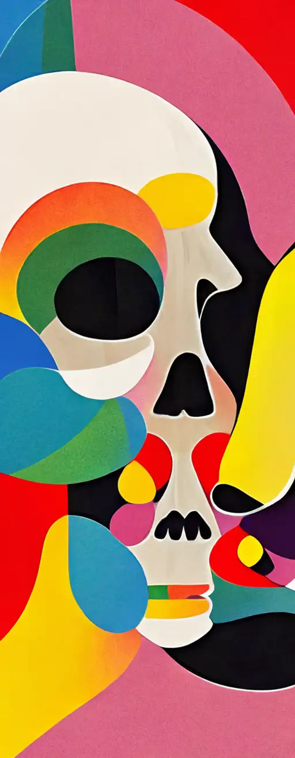 Skull by Okuda San Miguel, Rai【Midjourney中国】