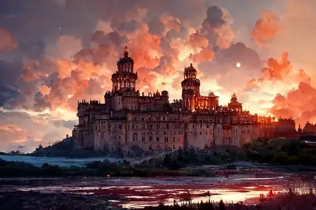 wide shot, aerial view, majest【Midjourney中国】