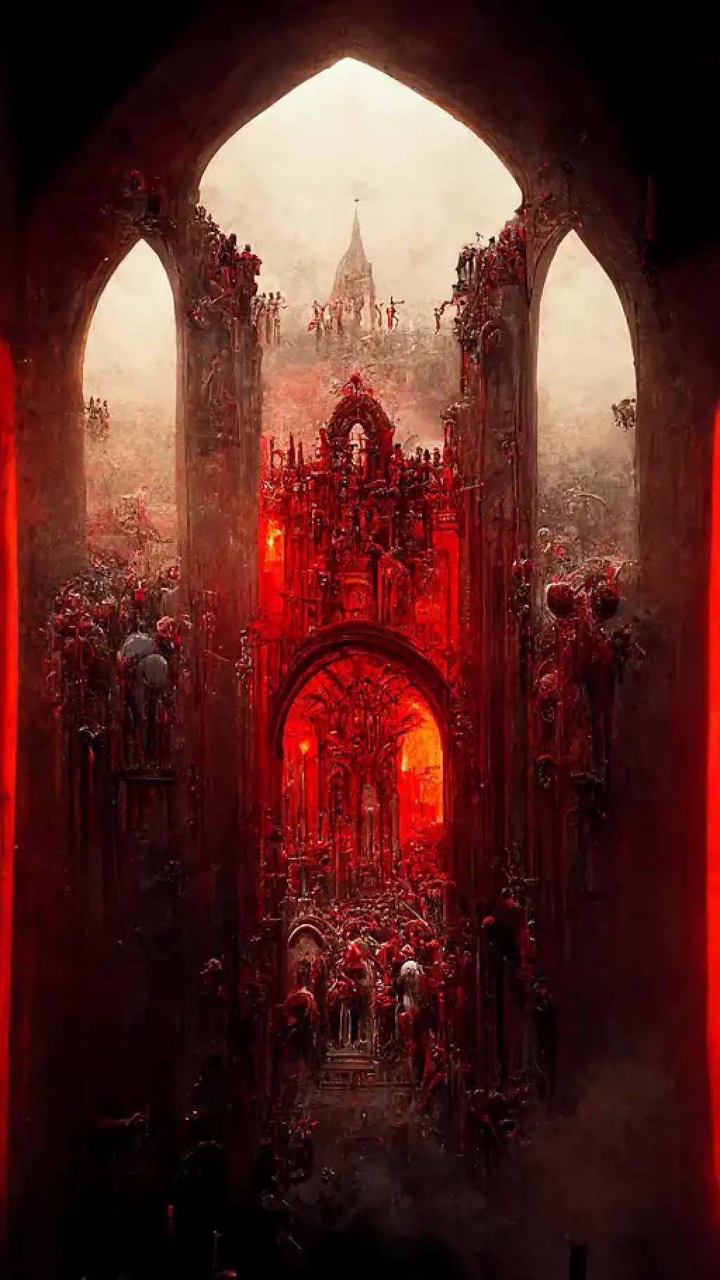 gates of hell, gothic revival 【Midjourney中国】