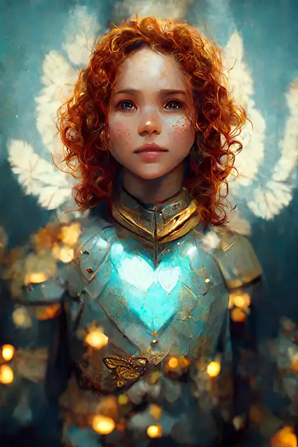 Halfling woman, paladin in lig【Midjourney中国】