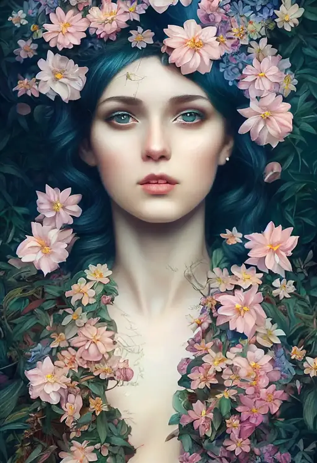 beautiful women, surrounded by【Midjourney中国】