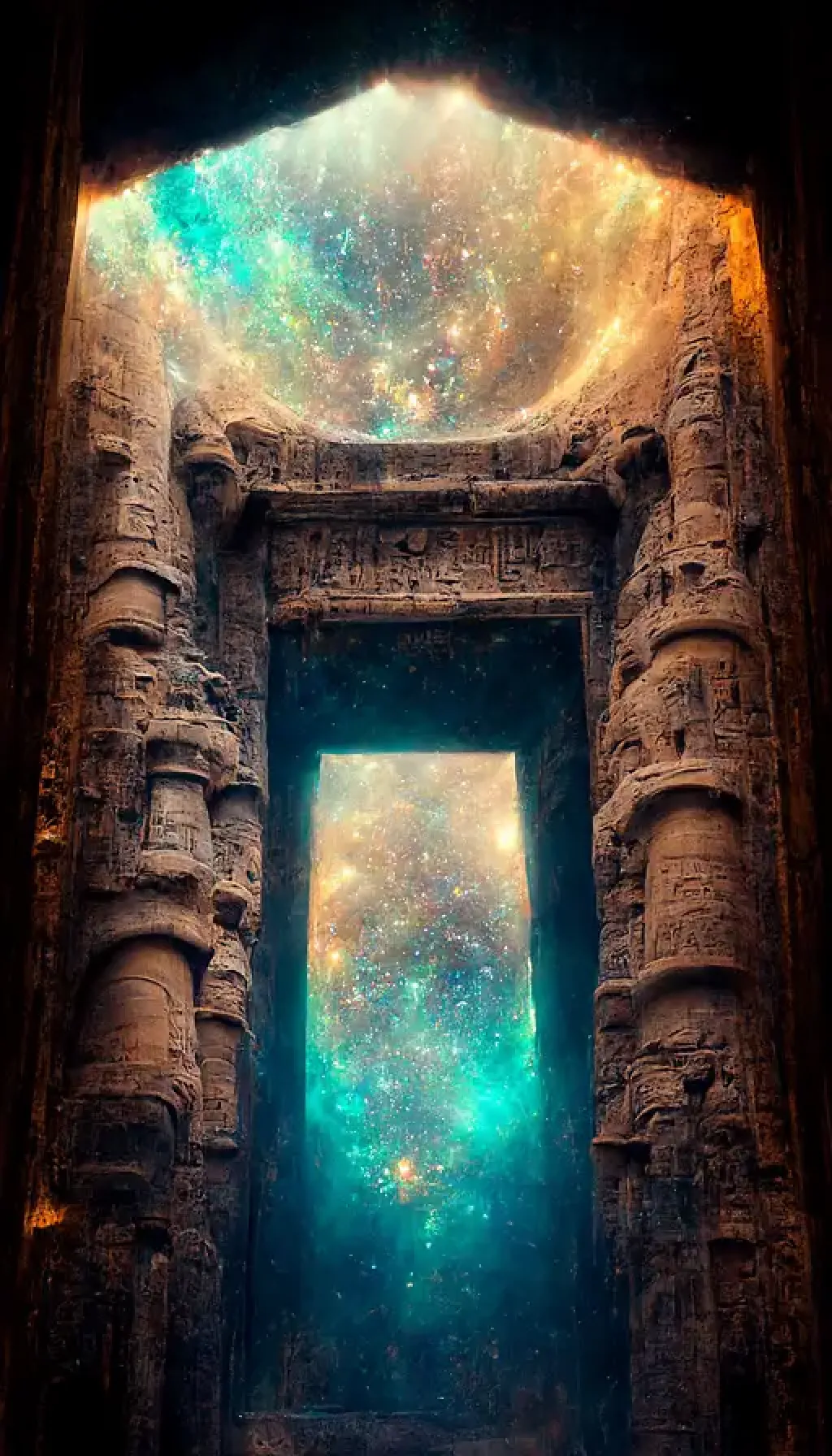 an ancient egyptian portal thr【Midjourney中国】