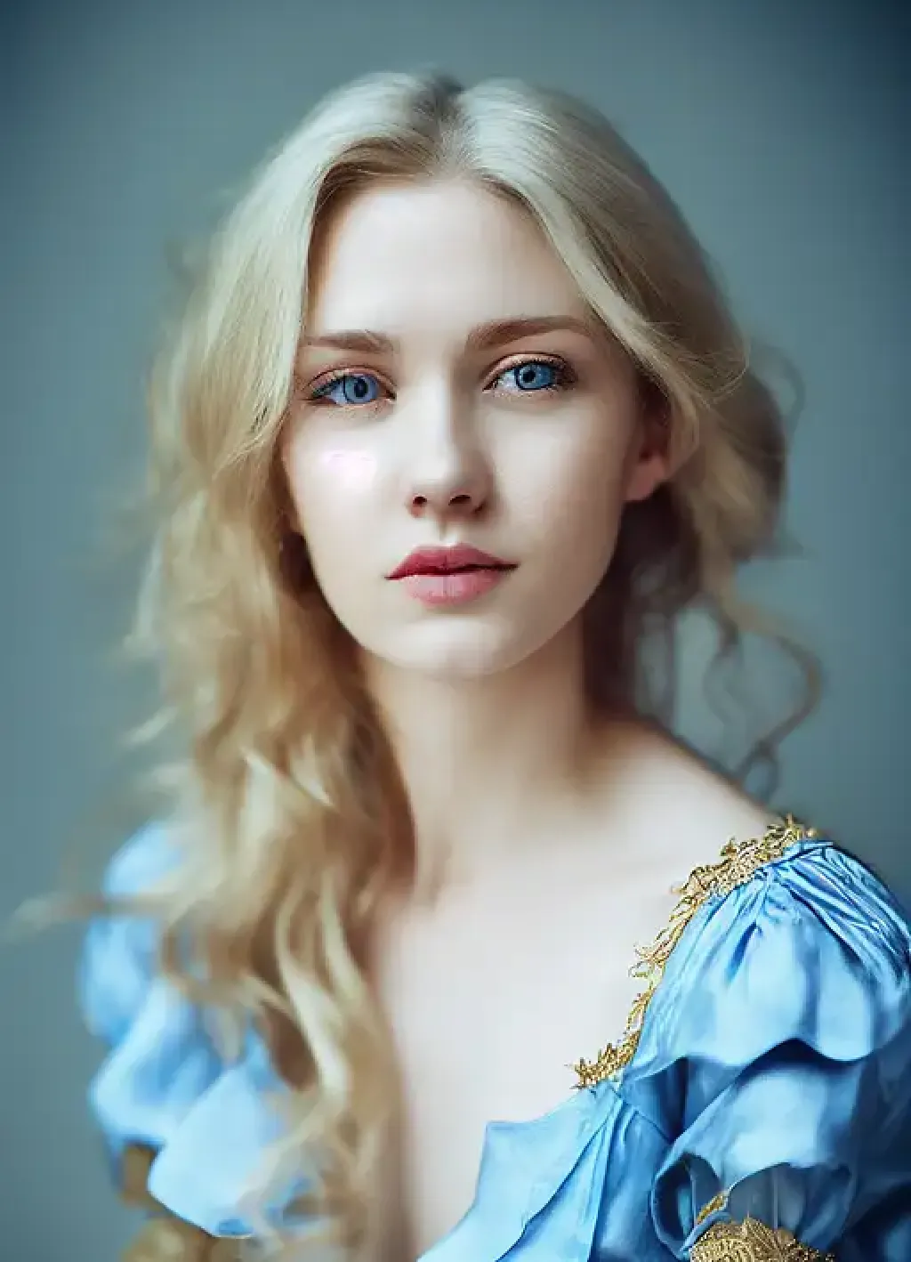 beautiful blonde woman + ice b【Midjourney中国】