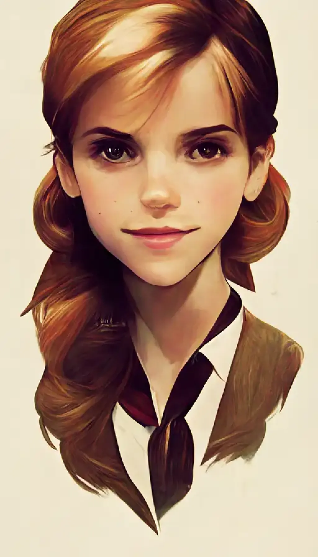 cartoon Emma Watson draw by gh【Midjourney中国】