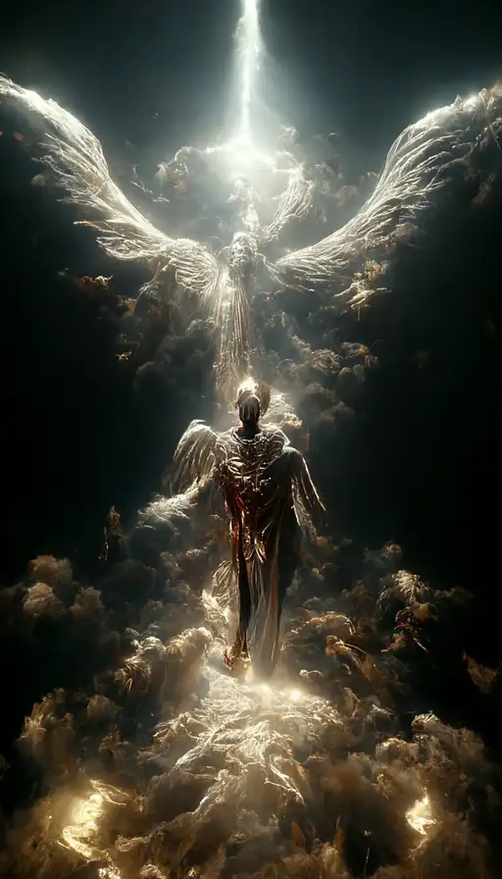 lucifer descending heaven move【Midjourney中国】