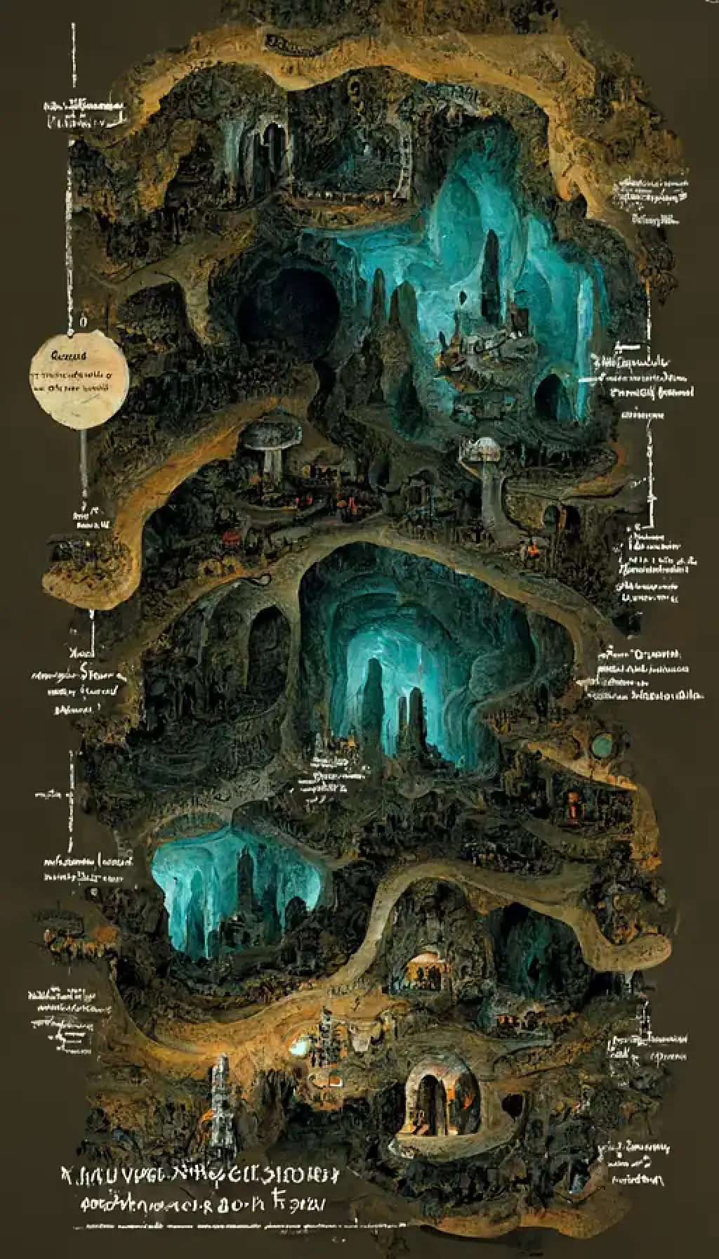 exquisite map of an undergroun【Midjourney中国】
